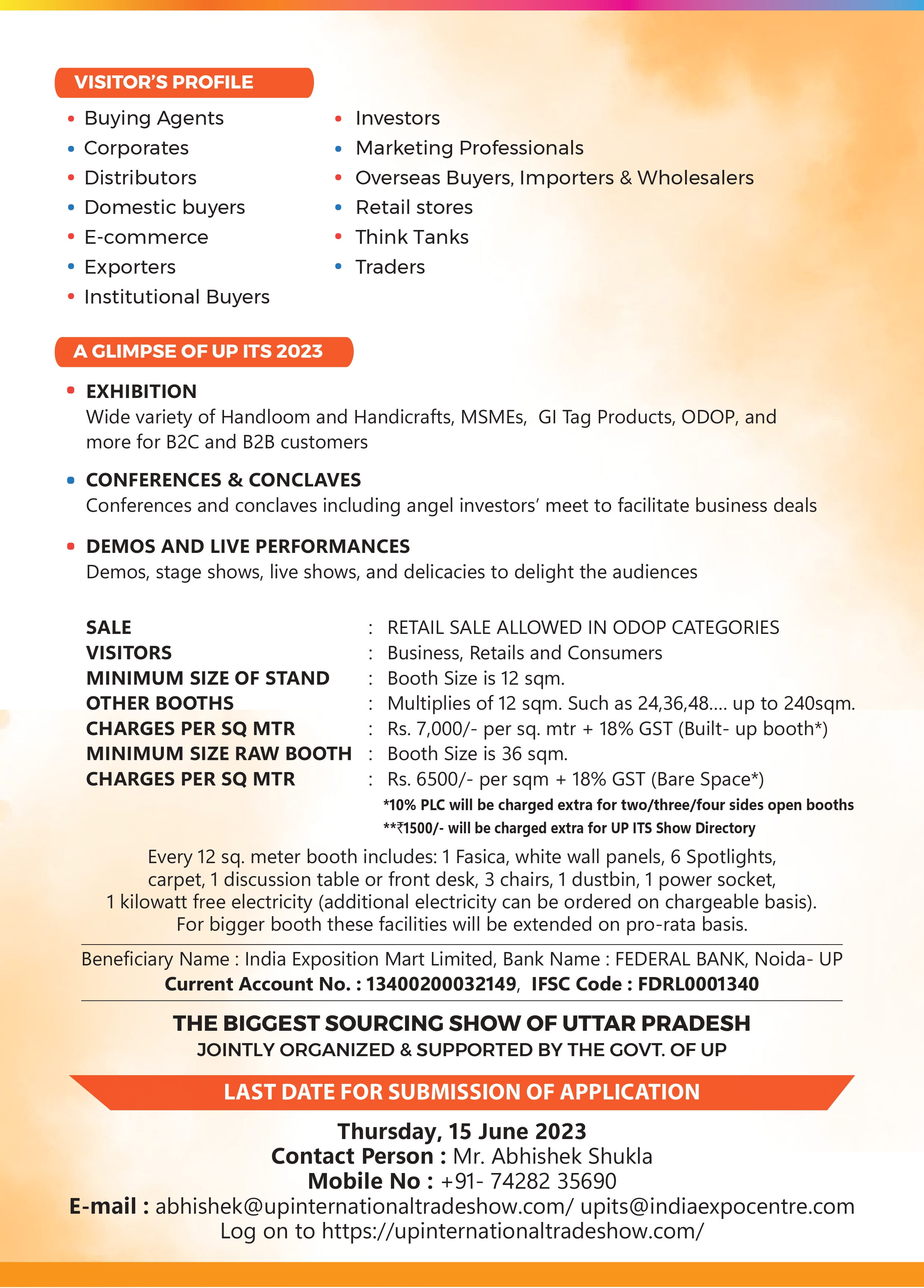 Fact-Sheet- UP International Trade Show (UPITS-2023) | Official Website ...